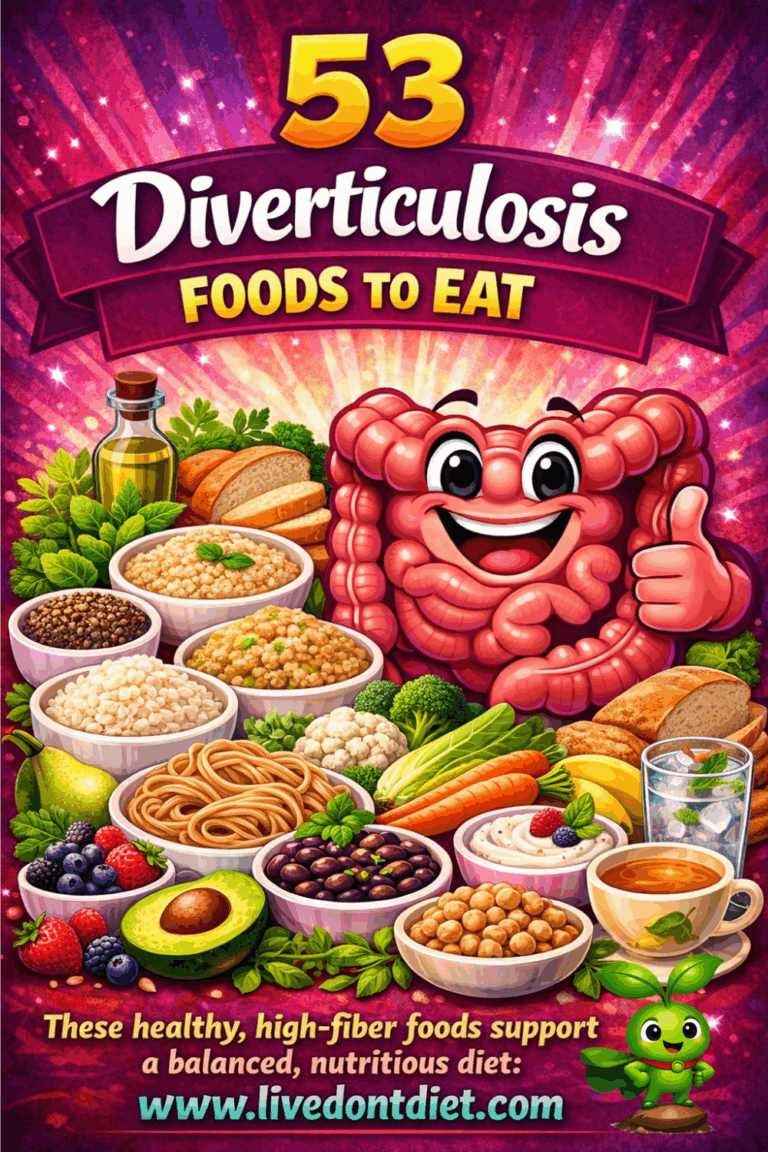 53 Diverticulosis Foods to Eat Each Day (2026) - LiveDontDiet