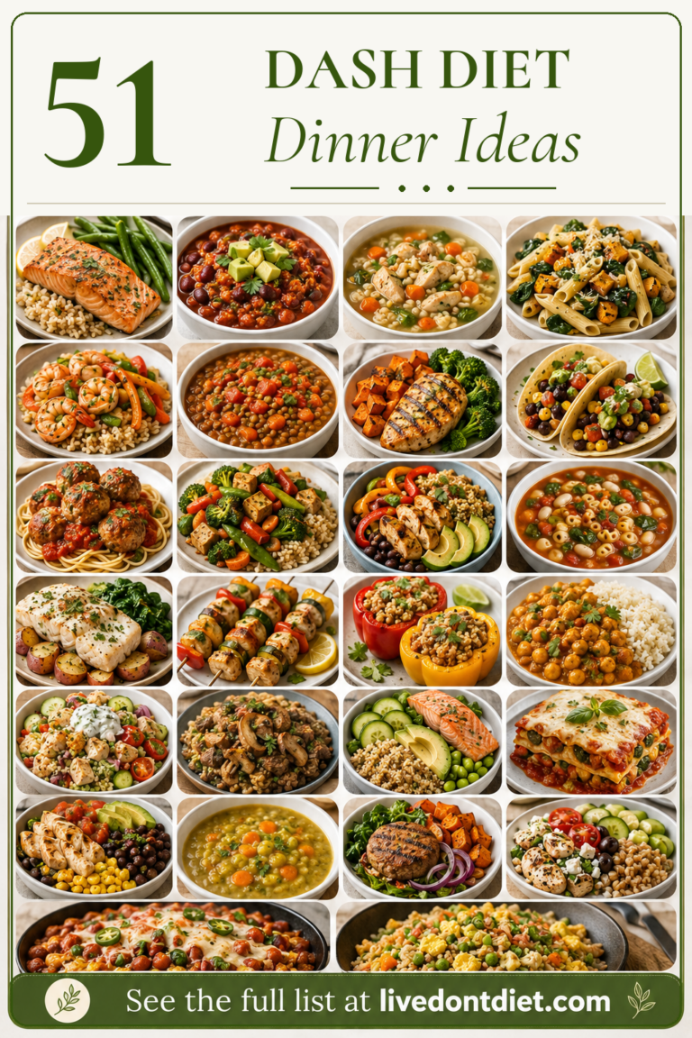 51 DASH Diet Dinner Ideas for Better Health (2026) | LiveDontDiet