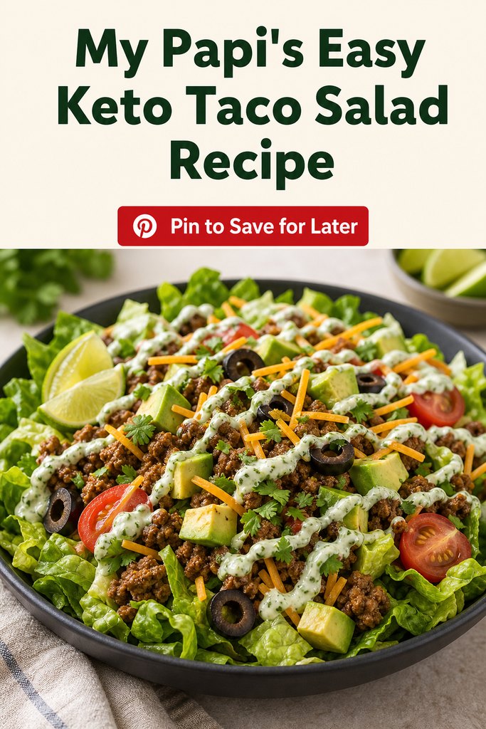 My Papi's Easy Keto Taco Salad Recipe (2026) | LiveDontDiet
