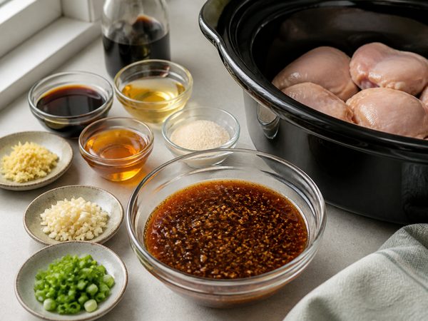 Mo's Crock Pot Low Carb Honey Chicken Thighs Recipe - LiveDontDiet