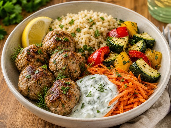 DASH Turkey Meatball Bowl Recipe (2026) - LiveDontDiet