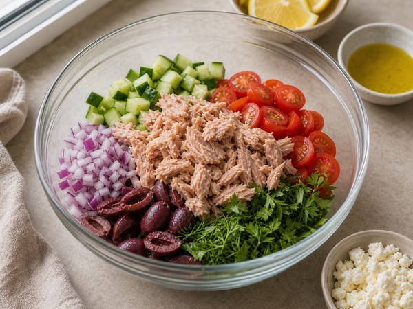 Mediterranean Diet Tuna Salad Recipe - No Mayo! (2026) - LiveDontDiet