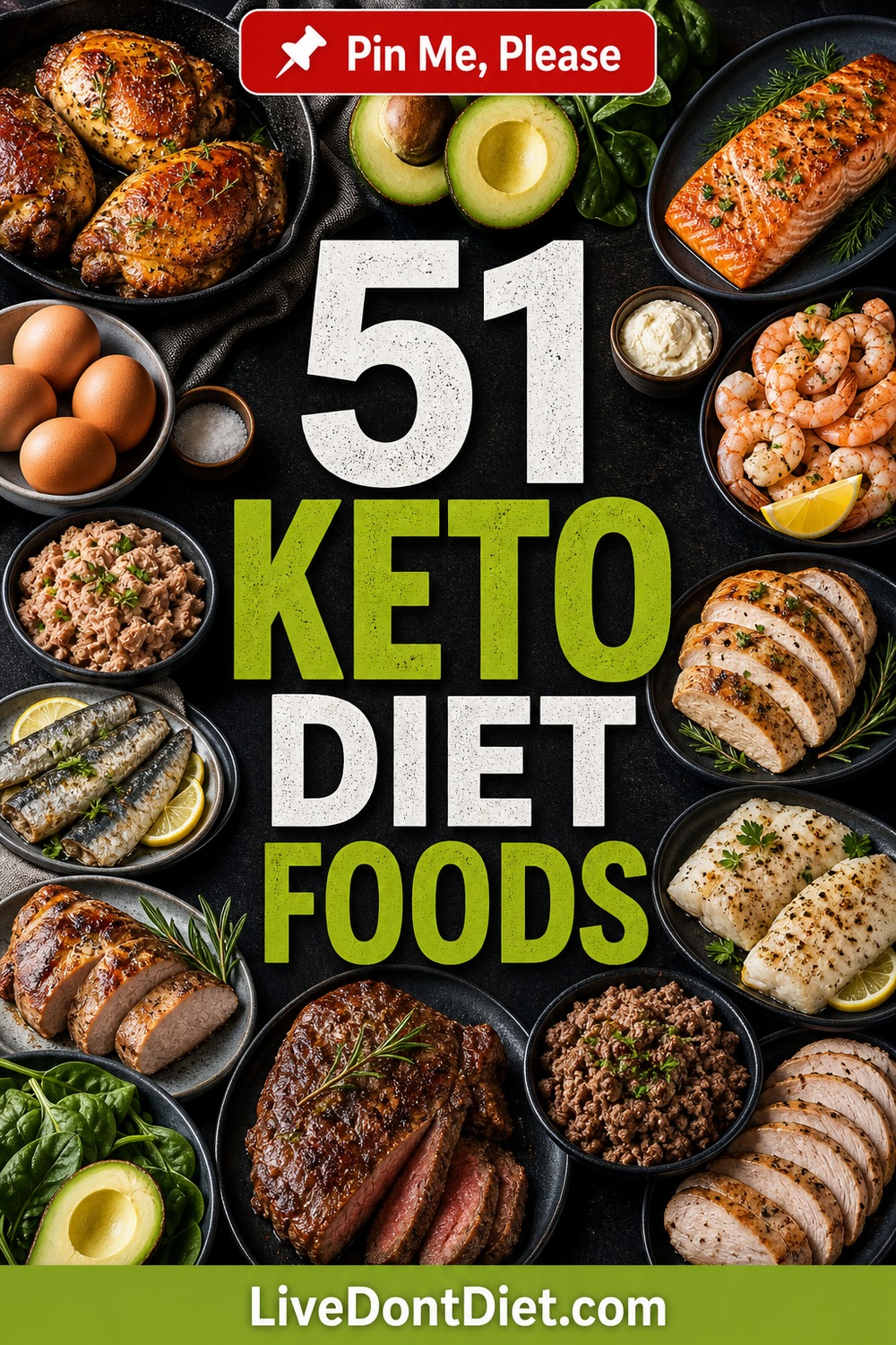 51 Keto Diet Foods to Eat for Low-Carb Meals (2026) - LiveDontDiet
